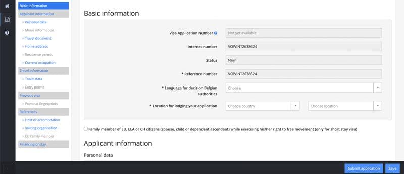 How to Fill in the Belgium Visa Application Form? - Rss Canada Immigration