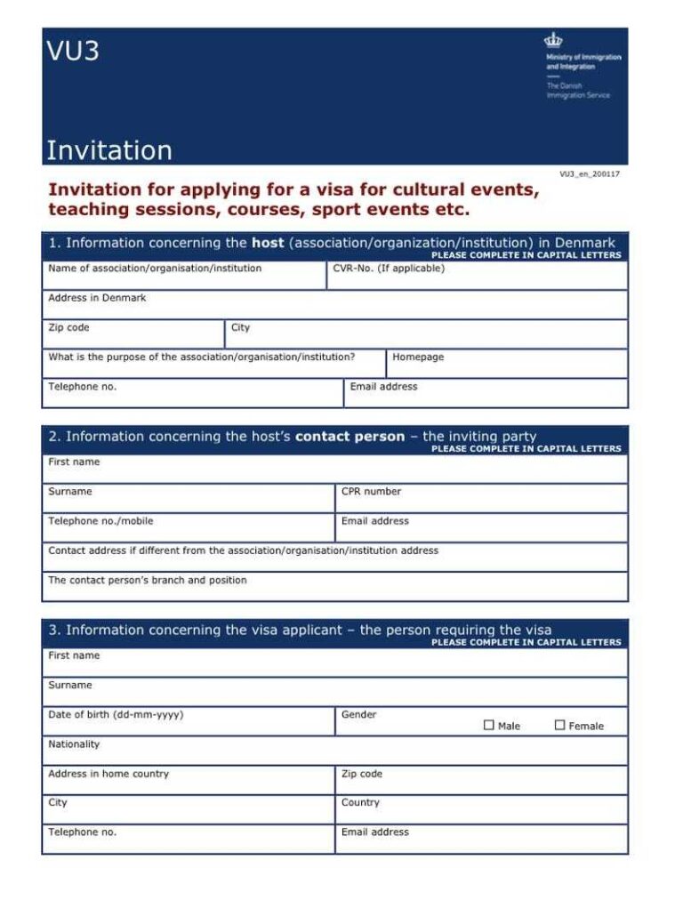 Denmark Invitation Letter: How to Get an Invitation from Denmark for ...