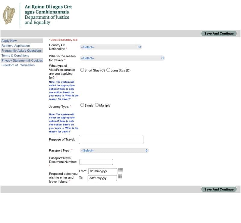How to Fill in the Ireland Visa Application - Rss Canada Immigration